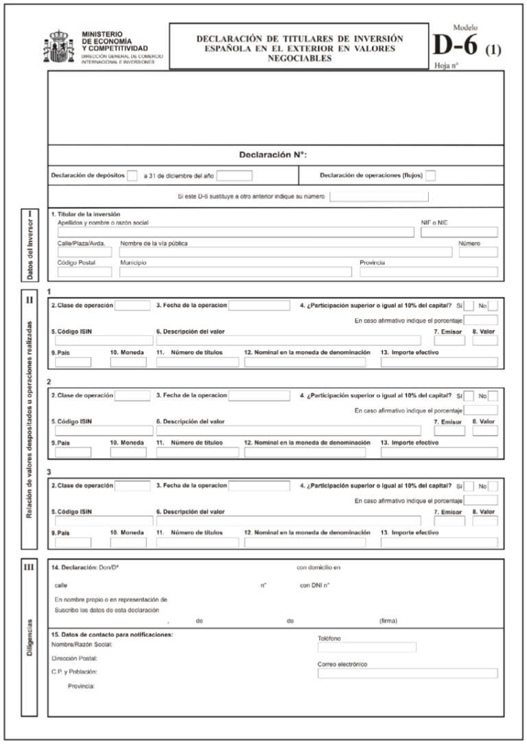 Qué es el modelo D6 2022, cómo rellenarlo y plazo de entrega